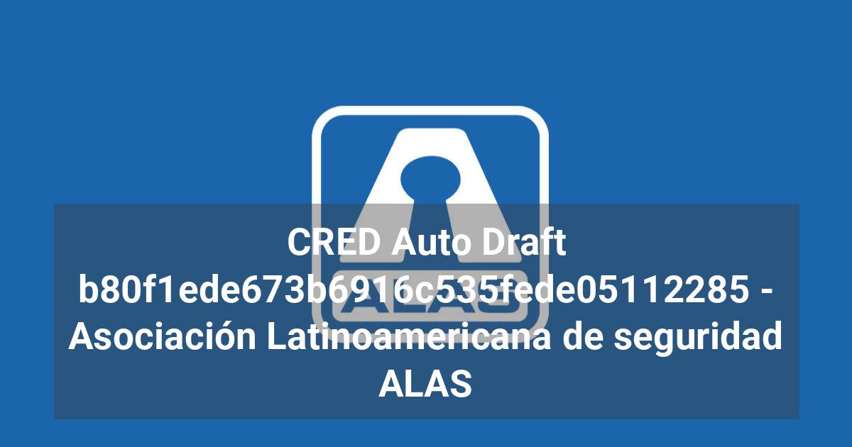Alberto Pinilla - Brivo - Asociación Latinoamericana de seguridad ALAS